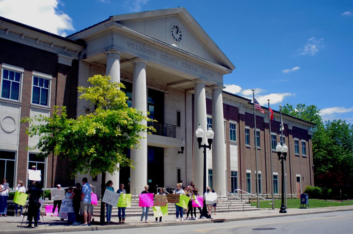 Dozens rally in Franklin in support of alleged victim of abuse Gracie ...