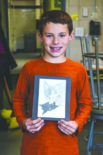 WCS art students capturing cats | Schools | willistonobserver.com