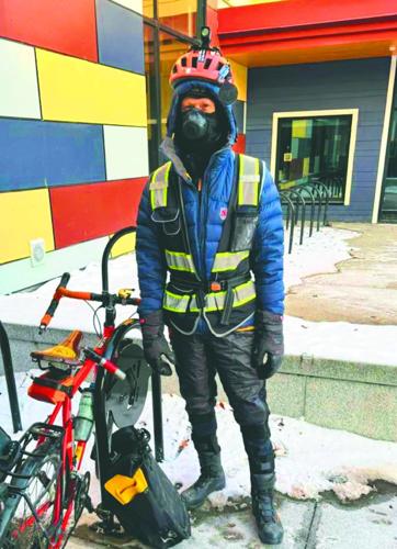 All-season cyclists ride on through snow, slush and sleet | Region ...