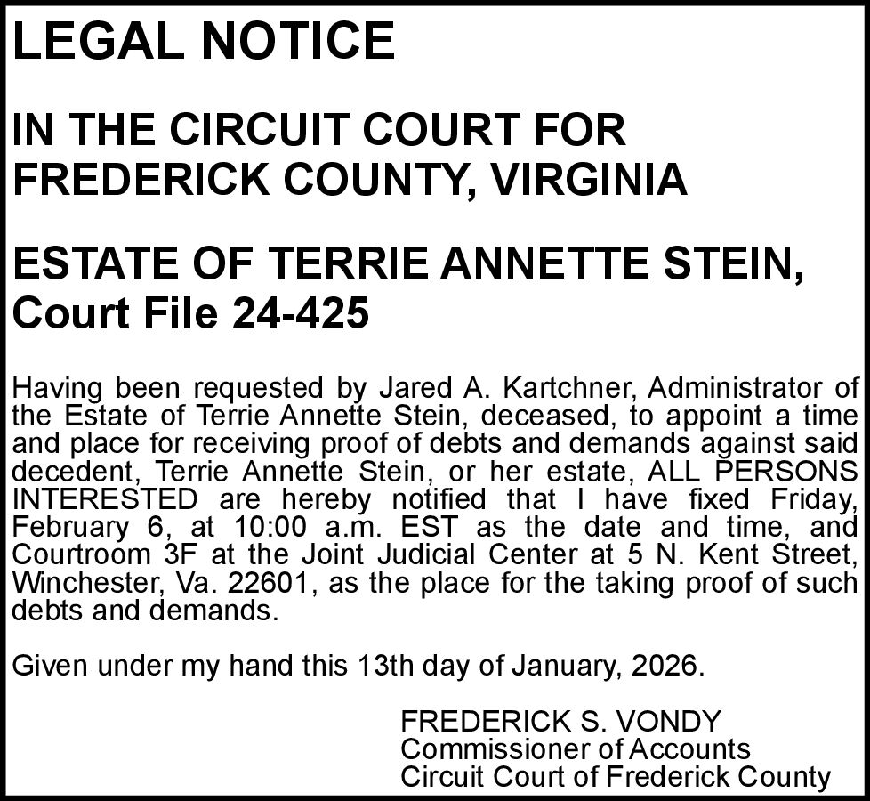 Notices & Legals | Notices | winchesterstar.com