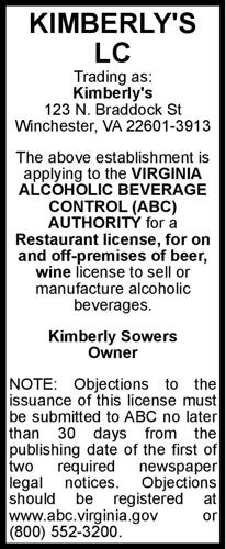 ABC Notice | 6-20 & 27 | Notices | winchesterstar.com