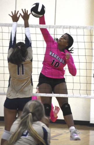 Wood overcomes serving errors to beat Sherando | Winchester Star ...