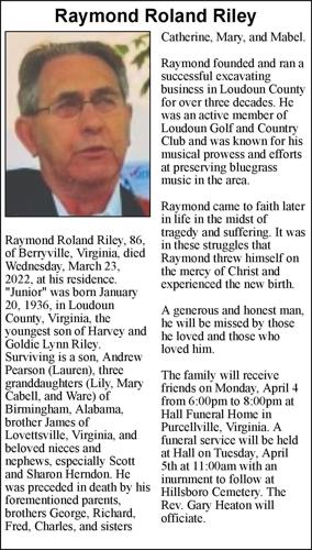 Raymond Roland Riley | Obituaries | winchesterstar.com