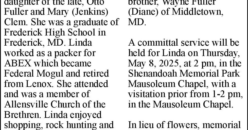 Linda Fouch | Obituaries | winchesterstar.com