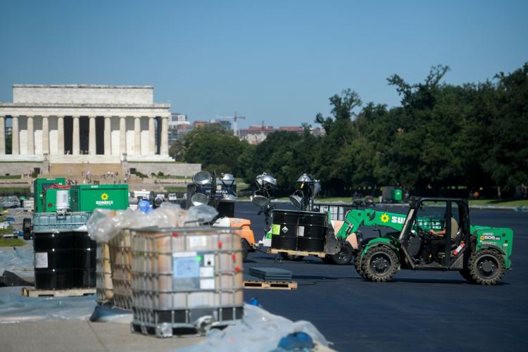 Trump says Reflecting Pool work is done and it's set to be filled with ...