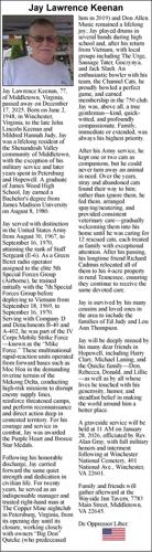 Jay Lawrence Keenan | Obituaries | winchesterstar.com