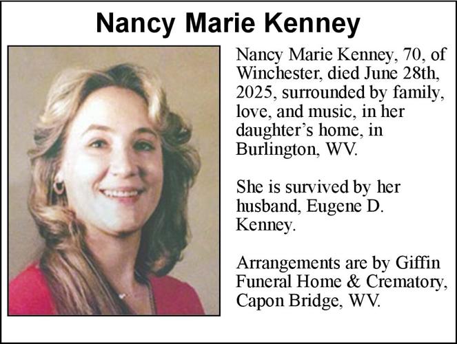 Nancy Marie Kenney | Obituaries | winchesterstar.com