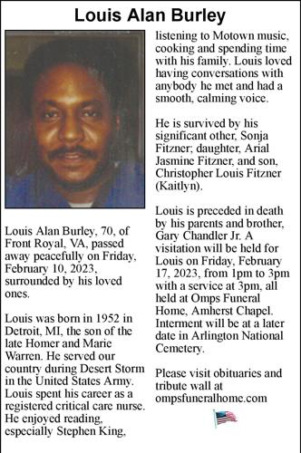 Louis Alan Burley | Obituaries | winchesterstar.com