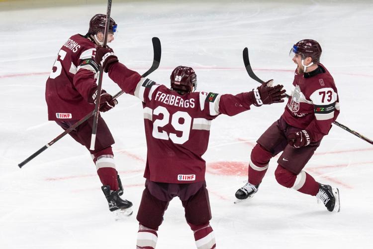 Latvia stuns the US 4-2 at ice hockey world championship | Associated ...