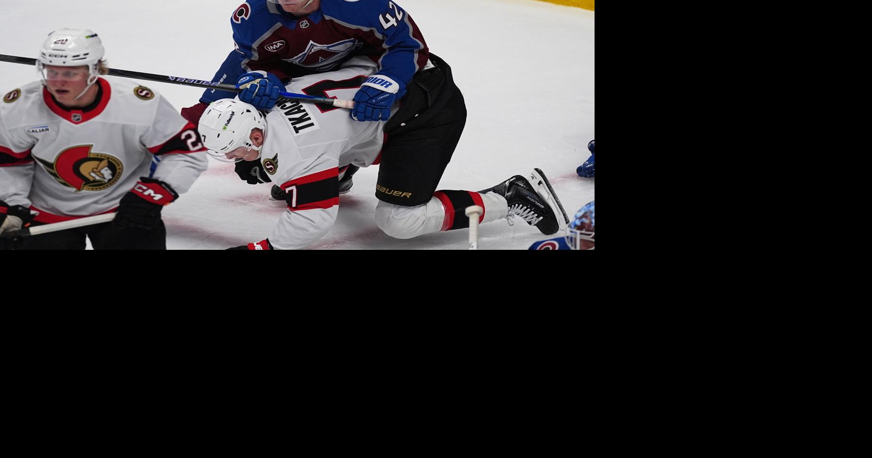 Avs defenseman Josh Manson has fight, 2 goals and 2 assists with dad ...