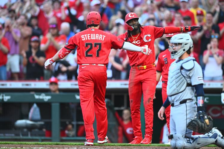 Sal Stewart's 3-run HR, 5 RBIs, help Reds beat Tigers 9-2 | Associated ...