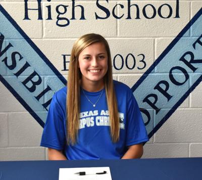 Millbrook's Johnson signs to play beach volleyball with Texas A&M ...