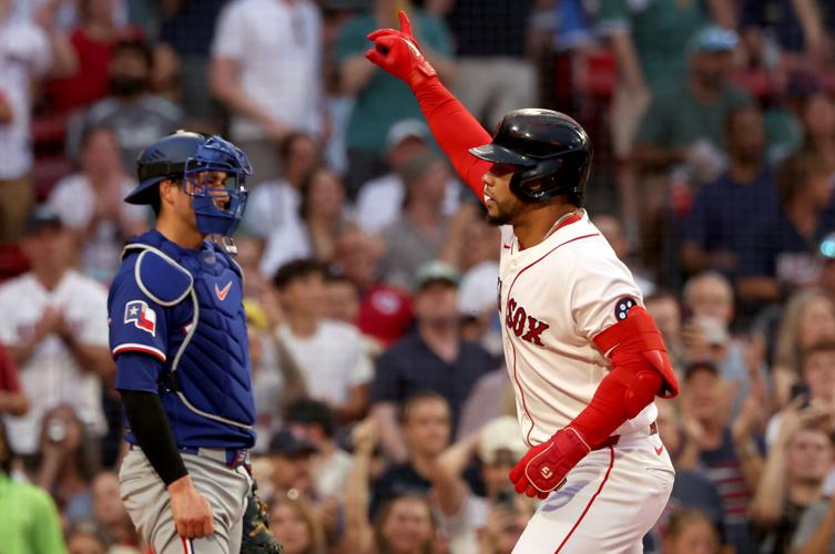 Wyatt Langford homers on 1st pitch and Rangers beat Red Sox 6-4 in ...