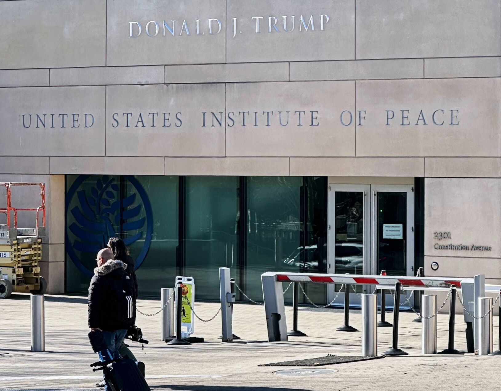 Trump is fighting the Institute of Peace in court. Now, his name is on ...