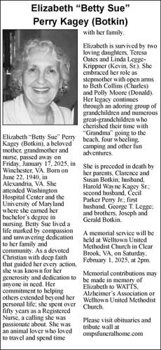 Elizabeth “Betty Sue” Perry Kagey (Botkin) | Obituaries ...