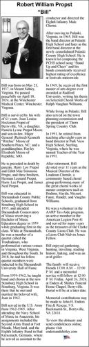 Robert William Propst “Bill” | Obituaries | winchesterstar.com