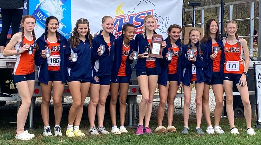 Clarke girls take second in Class 2 cross country | Winchester Star ...