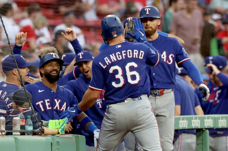 Wyatt Langford homers on 1st pitch and Rangers beat Red Sox 6-4 in ...