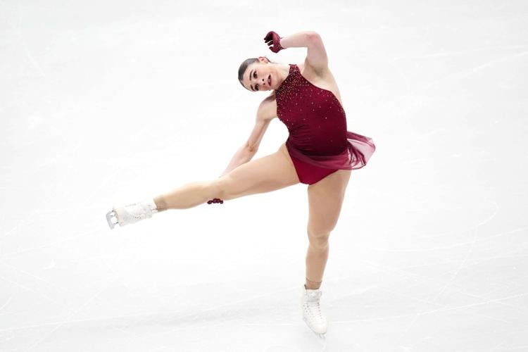 Petrokina leads short program in her European figure skating title ...