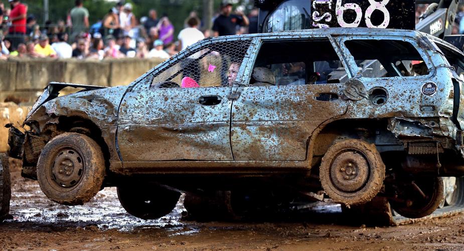 Precision collision: Drivers wow during demolition derby at Frederick ...