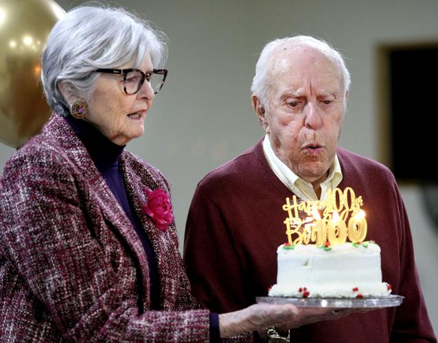 Kiwanians celebrate WWII vet Doug Butler as he turns 100 | Winchester ...