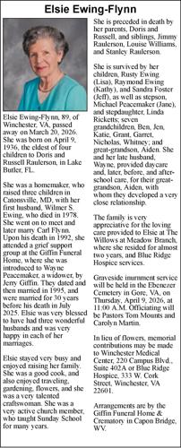 Elsie Ewing-Flynn | Obituaries | winchesterstar.com