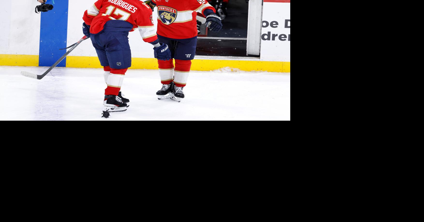 Panthers pay tribute to Brad Marchand's 1,000th point with pregame ...