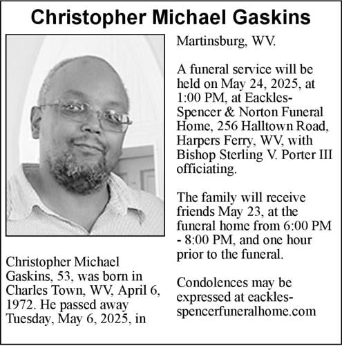 Christopher Michael Gaskins | Obituaries | winchesterstar.com