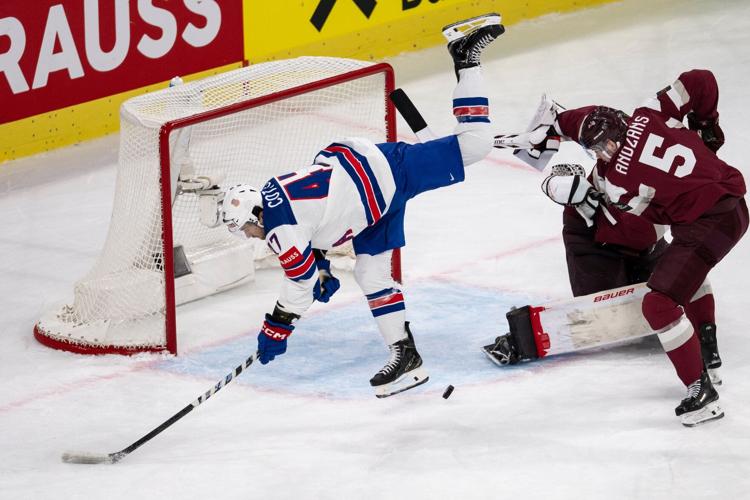 Latvia stuns the US 4-2 at ice hockey world championship | Associated ...