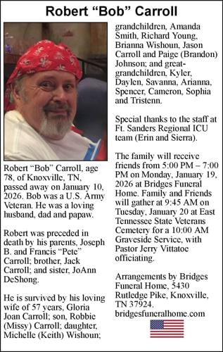 Robert “Bob” Carroll | Obituaries | winchesterstar.com