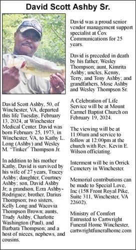 David Scott Ashby Sr. | Obituaries | winchesterstar.com