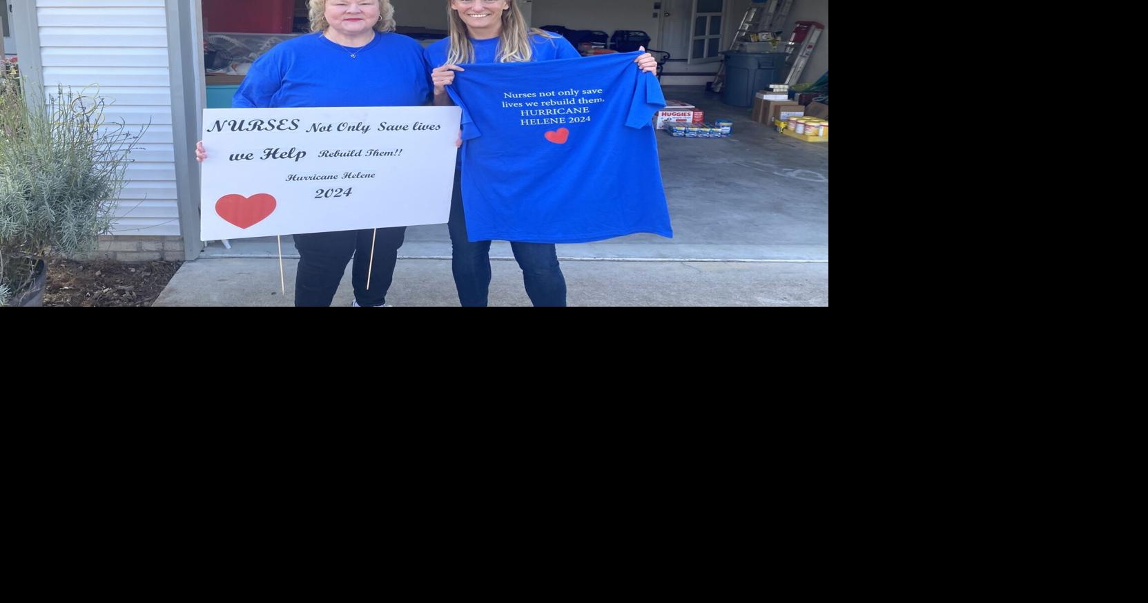 Local nurses collecting donations for Hurricane Helene victims ...