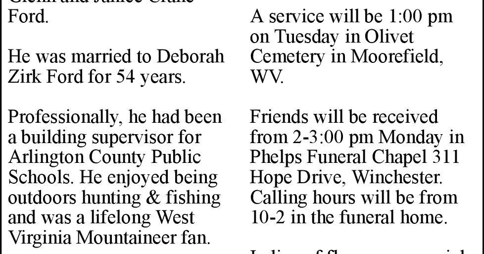 Alfred Leroy “Butch” Ford | Obituaries | winchesterstar.com