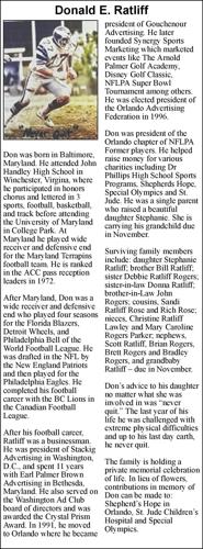 Donald E. Ratliff | Obituaries | winchesterstar.com