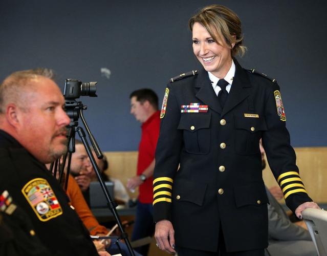 'I'm on duty': Behan becomes city's 1st female police chief ...