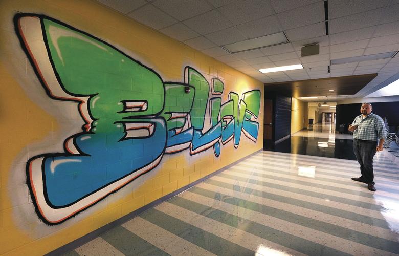 Colorful murals brighten Winchester school | Winchester ...
