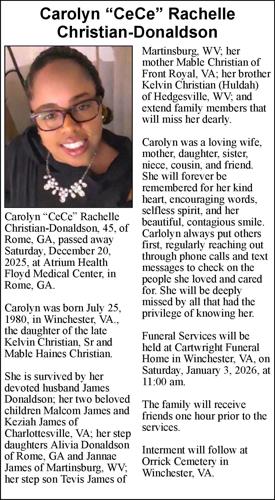 Carolyn “CeCe” Rachelle Christian-Donaldson | Obituaries ...