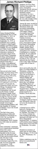 James Richard Phillips | Obituaries | winchesterstar.com