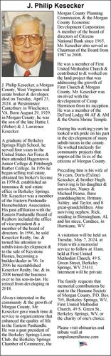 J. Philip Kesecker | Obituaries | winchesterstar.com