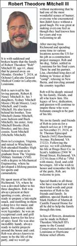 Robert Theodore Mitchell III | Obituaries | winchesterstar.com