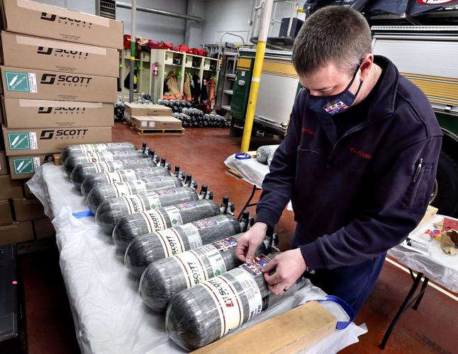 Breathing easier: Firefighters get new air packs, masks | Winchester ...