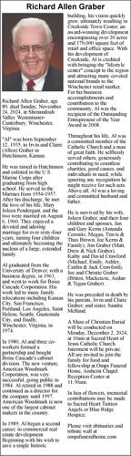 Richard Allen Graber | Obituaries | winchesterstar.com