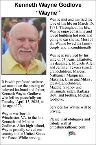 Kenneth Wayne Godlove “Wayne” | Obituaries | winchesterstar.com