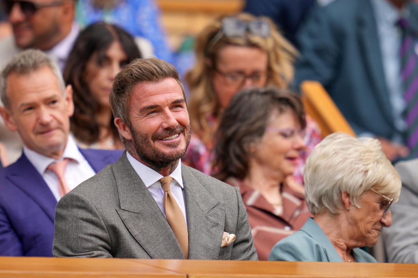 David Beckham in Royal Box for opening day of Wimbledon | Associated ...