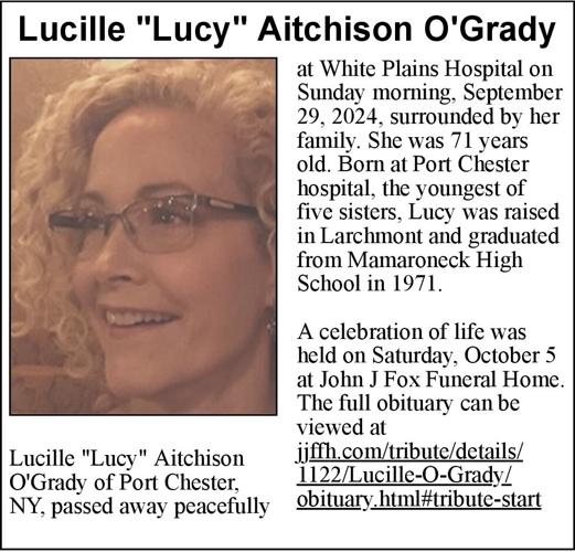 Lucille "Lucy" Aitchison O'Grady | Obituaries | winchesterstar.com