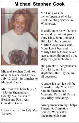 Michael Stephen Cook | Obituaries | winchesterstar.com