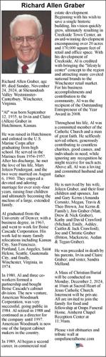 Richard Allen Graber | Obituaries | winchesterstar.com