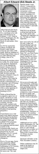 Albert Edward (Ed) Steele Jr. | Obituaries | winchesterstar.com