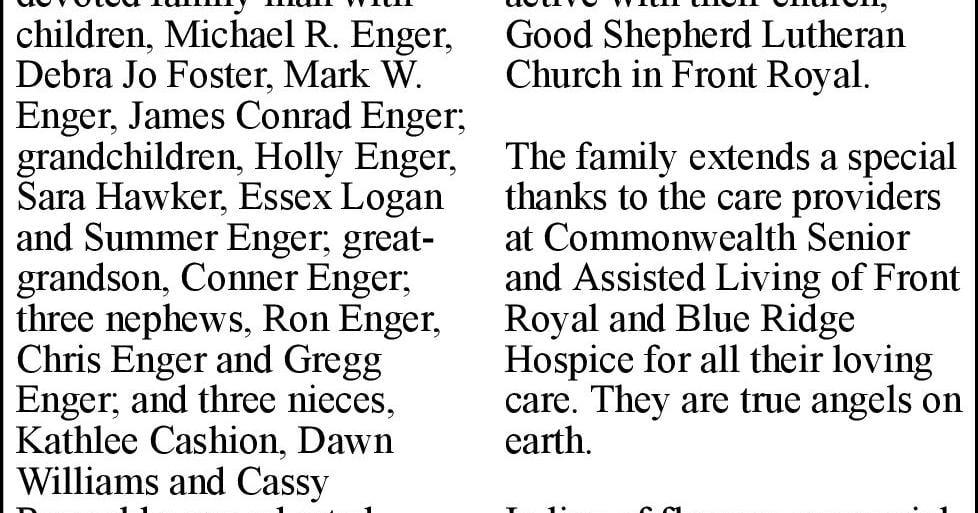 Mark R. Enger | Obituaries | winchesterstar.com