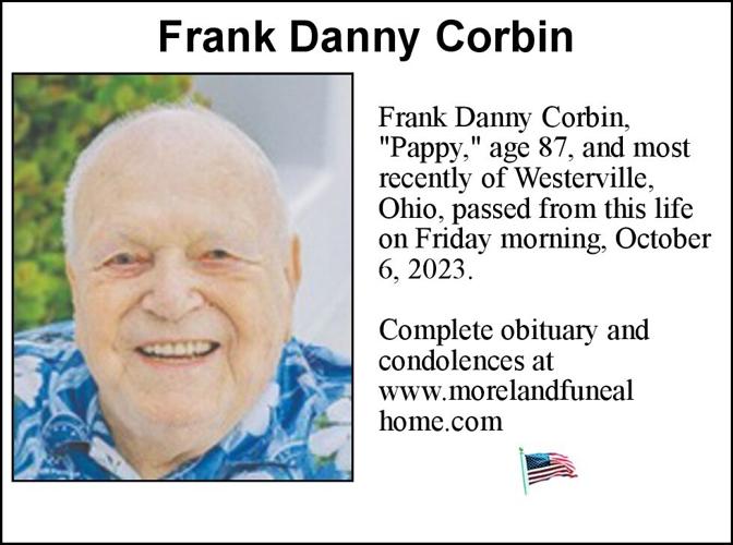 Frank Danny Corbin | Obituaries | winchesterstar.com